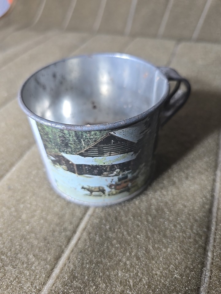 Vintage Bonanza Ponderosa Ranch Tin Drinking Cup | eBay