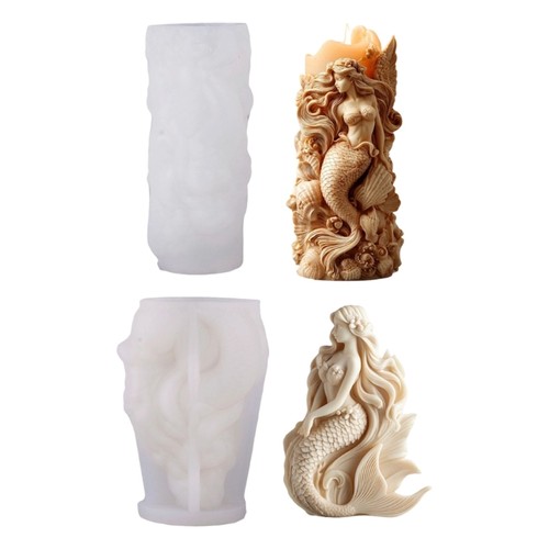 Multipurpose Sea Maiden Shape Silicone Mold Soap Making Essential Tool ...