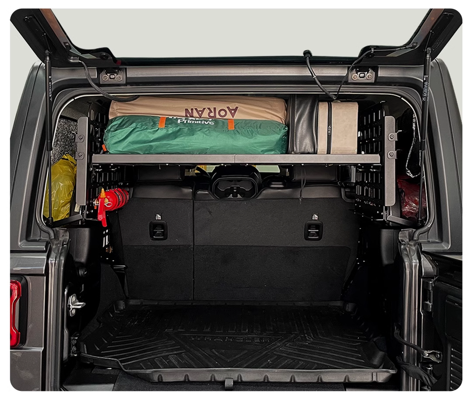 For Jeep Wrangler JL 4-door 2018-2023 Molle Panel Trunk Shelf Cargo ...