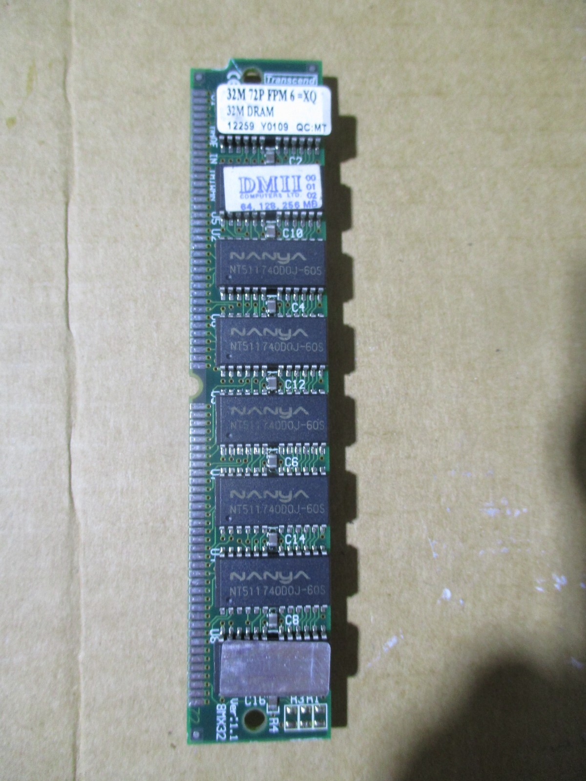 Transcend 8MX32 32M 72P FPM 6=XQ 32M DRAM Module | eBay