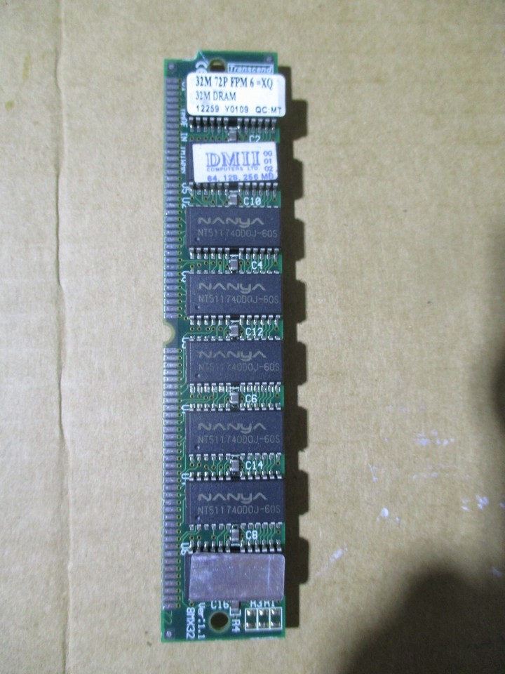 Transcend 8MX32 32M 72P FPM 6=XQ 32M DRAM Module | eBay