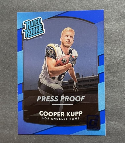 2017 Donruss COOPER KUPP #329 Rated Rookie Press Proof Blue LA RAMS 🐏 ...