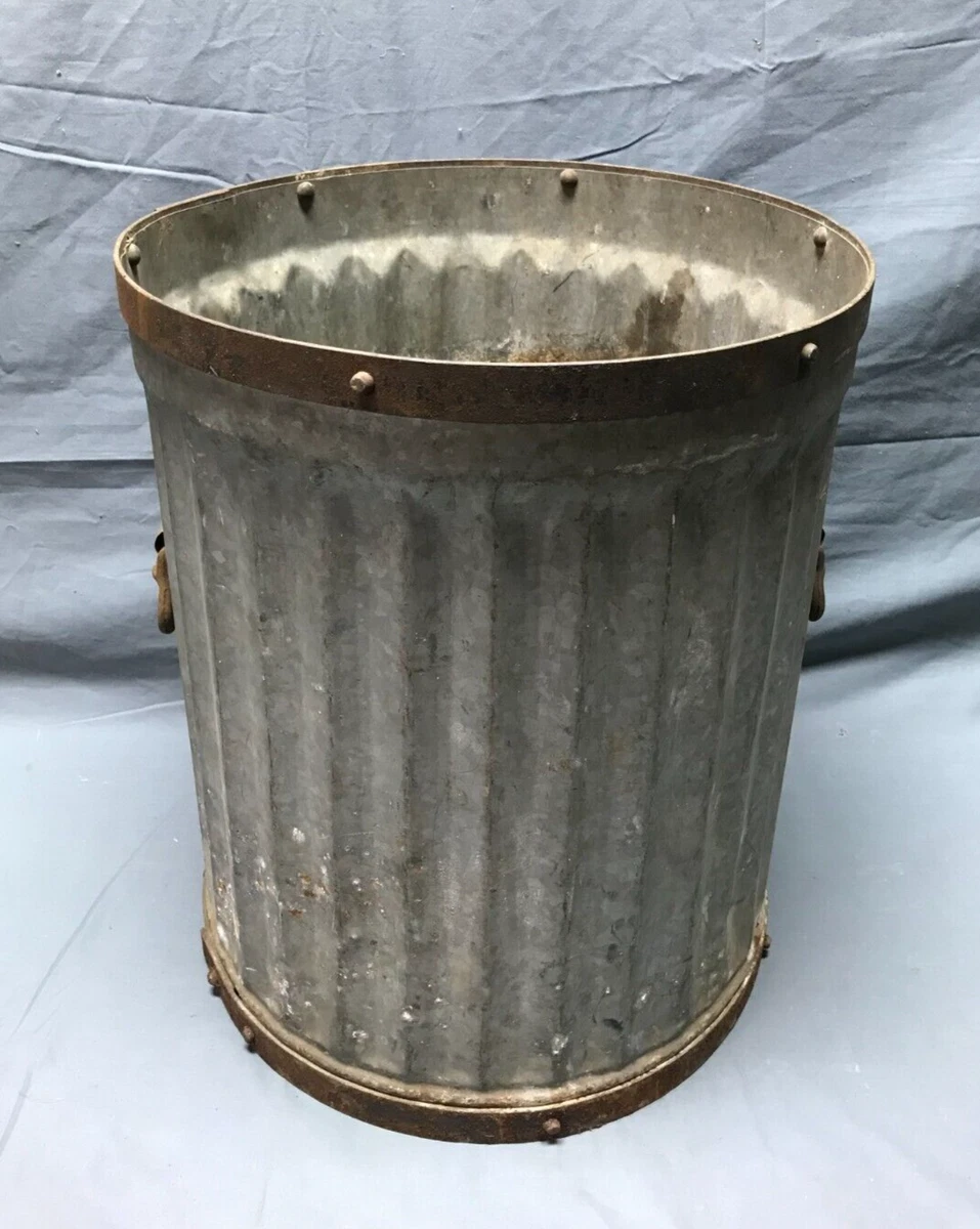 Old Metal Trash Can