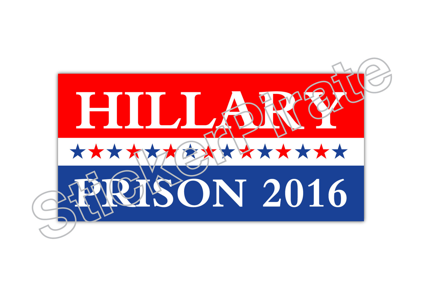 Hillary Prison 2016 Bumper Sticker TRS 136 | eBay
