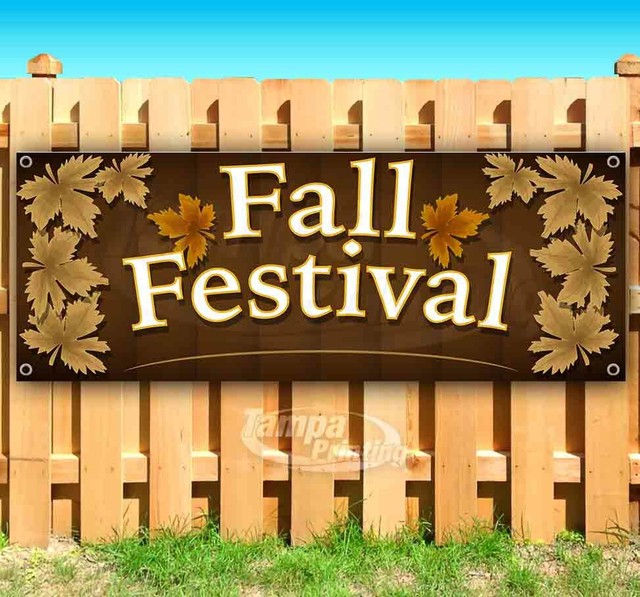 FALL FESTIVAL Advertising Vinyl Banner Flag Sign Many Sizes Available ...