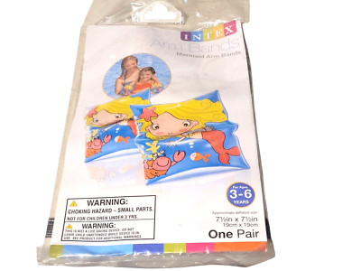 Intex Mermaid Swimming Arm Bands 1 Pair Ages 3-6 (7.5 in x 7.5 in) | eBay
