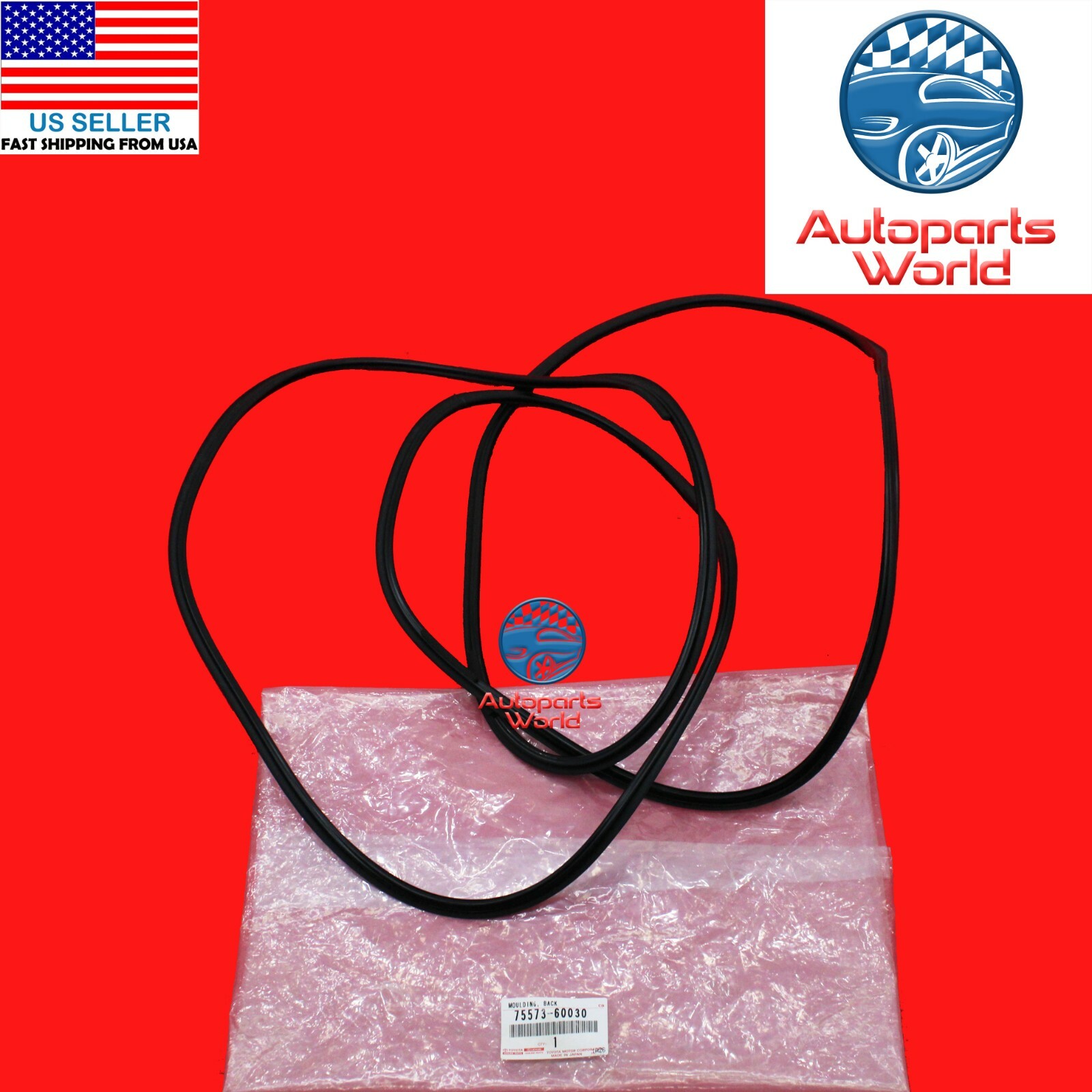 GENUINE TOYOTA 98-07 LAND CRUISER LX470 OUTSIDE BACK WINDOW MOULDING ...