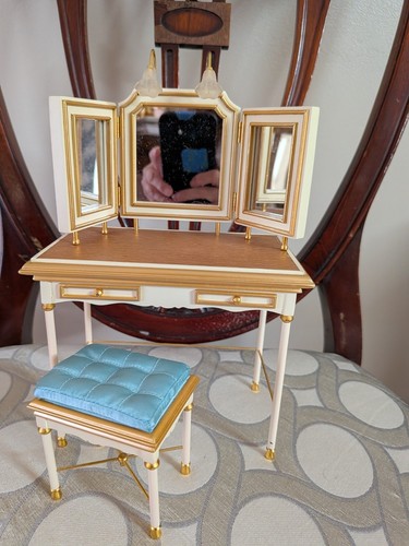 2004 BFMC Silkstone Barbie Doll Vanity Bench NO BOX x | eBay