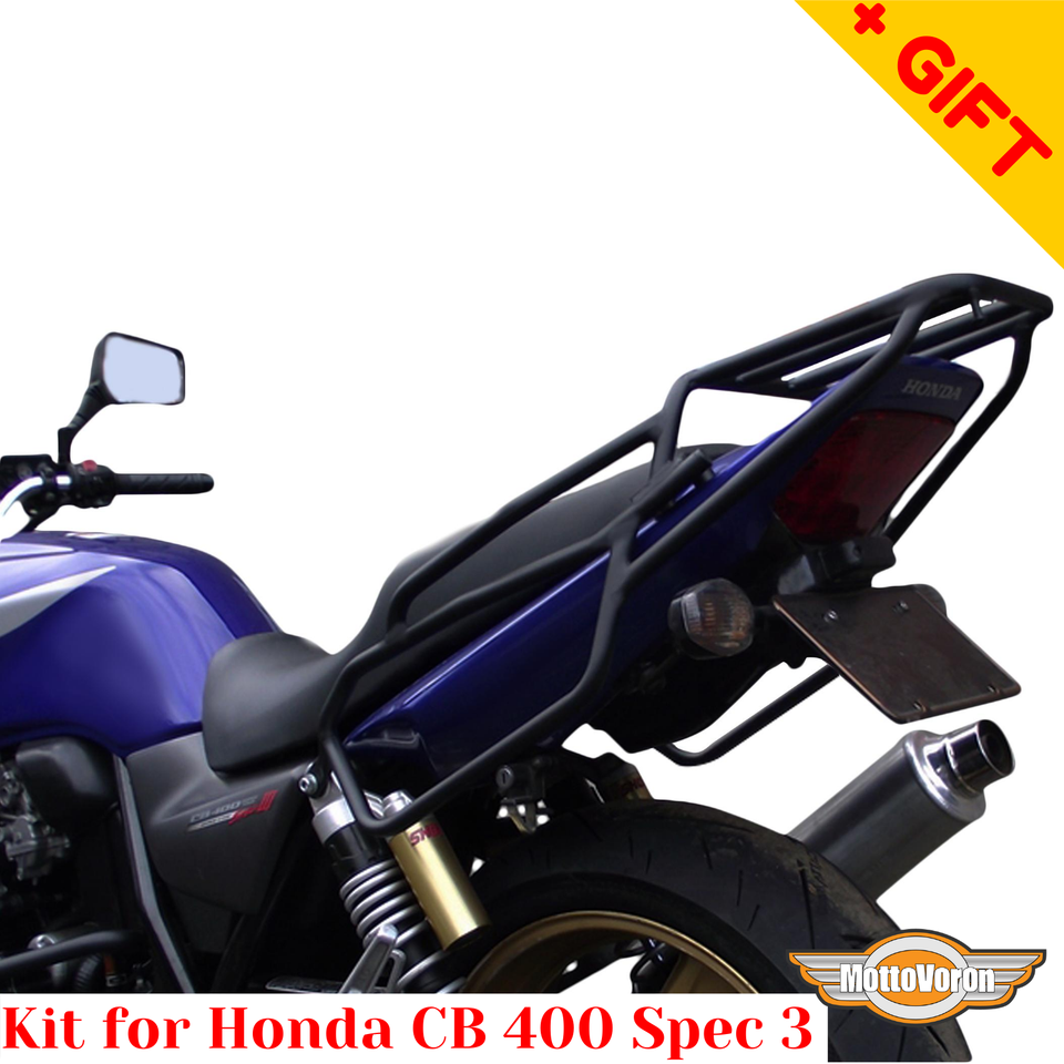 For Honda CB 400 SF Crash bars Rear rack Kit Super Four VTEC 3 Rear ...
