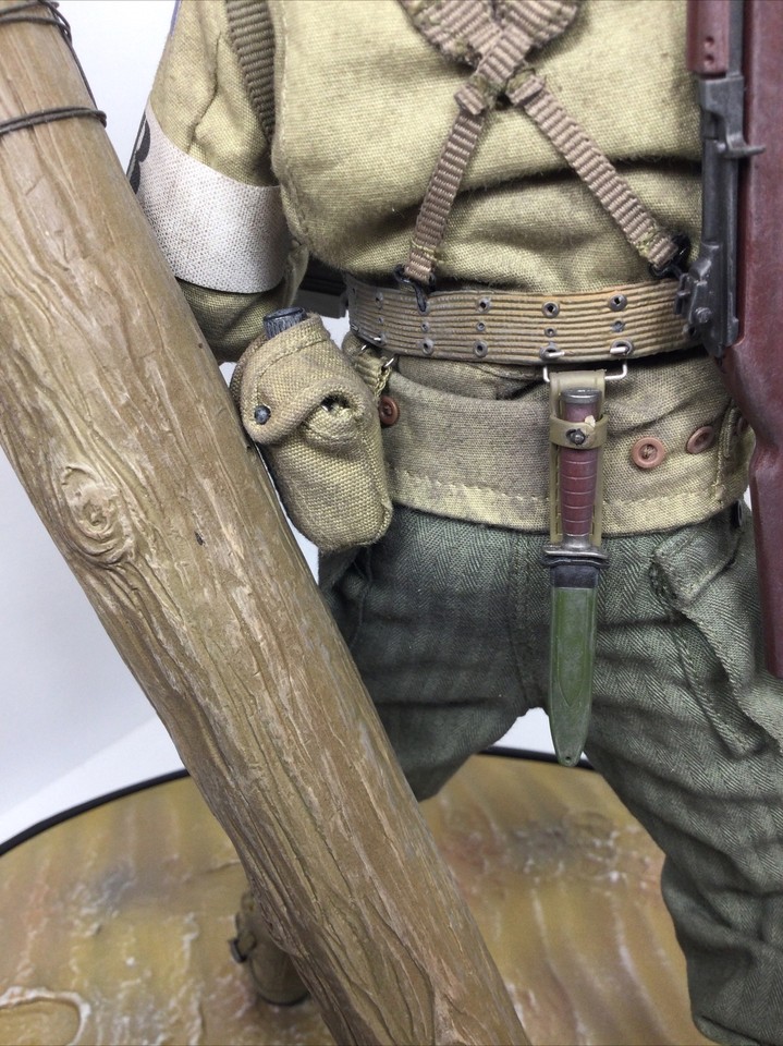 1/6 CUSTOM WW2 US 7TH NAVAL BEACH BTN. BEACHMASTER OMAHA BEACH DIORAMA ...