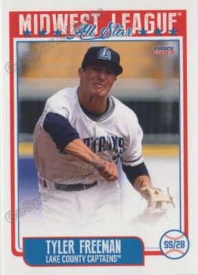2019 Midwest League All Star RT Tyler Freeman RC Rookie Indians | eBay UK