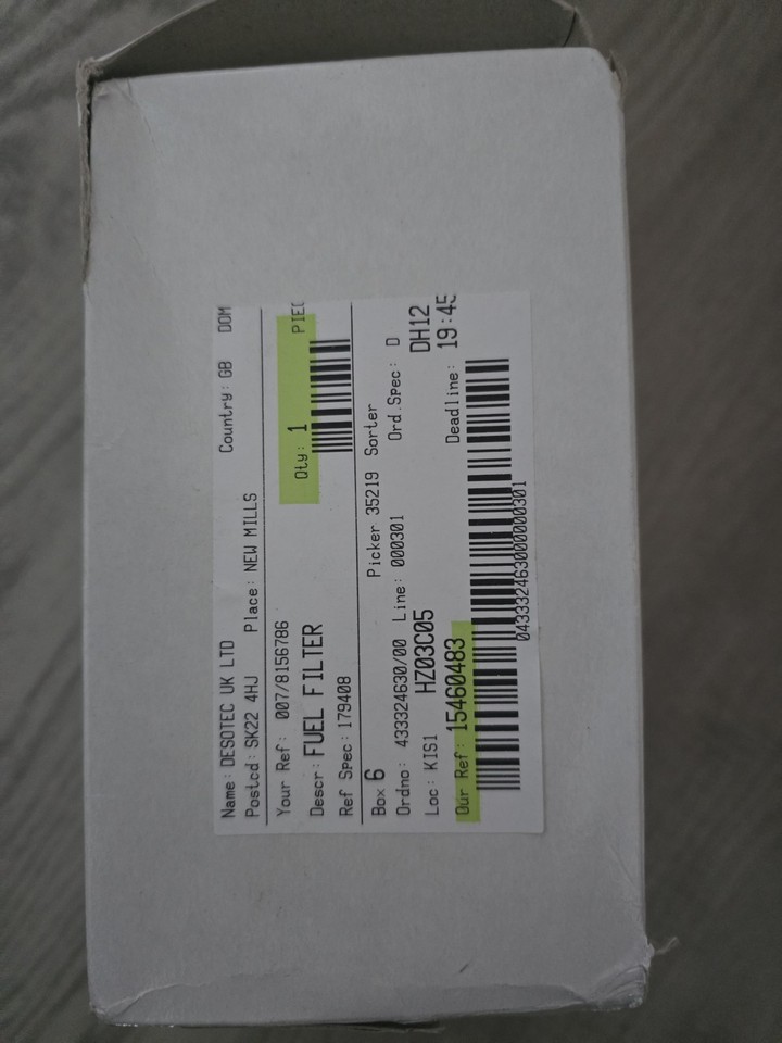 Fleetguard FF165 FF165 Fuel Filter | eBay UK