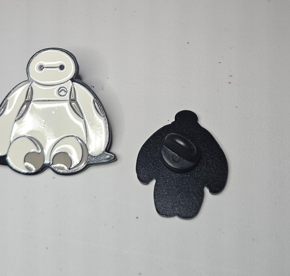 Enamel Pins (2) - Disney Baymax, Big Hero 6, Sitting Lapel Pins Kawaii ...