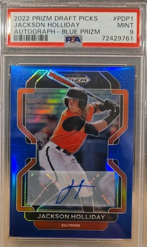 2022 Panini Prizm Draft Picks Jackson Holiday Rc Auto Blue Prizm 54/99 ...