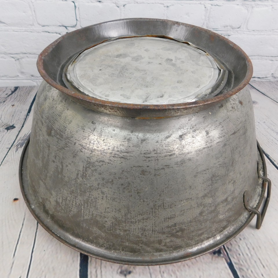 Antique / VTG Bread Dough Riser Pan with Lid Primitive Farmhouse Decor ...