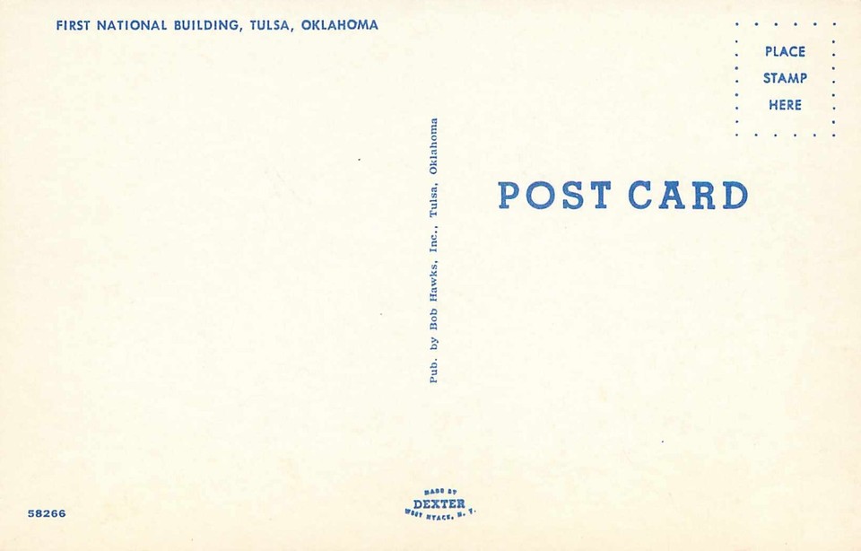 Postcard Oklahoma First National Building Side View Unposted | eBay