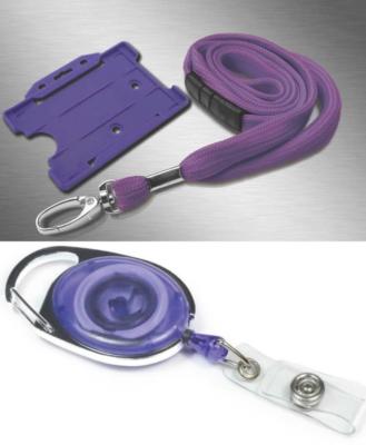 ID Neck Strap Lanyard ID Card Holder & Retractable Reel Pass Badge ...