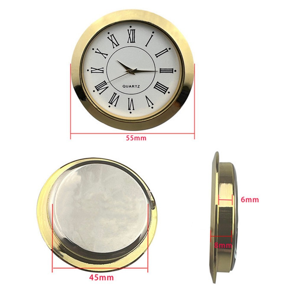 Mini Clock Insert Quartz Movement Round 55mm Round Quartz Clock Insert ...