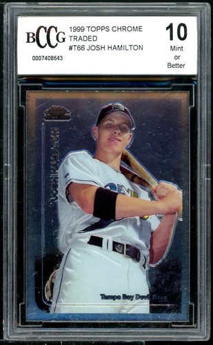 Josh Hamilton Rookie Card 1999 Topps Chrome Traded #T66 BGS BCCG 10 | eBay