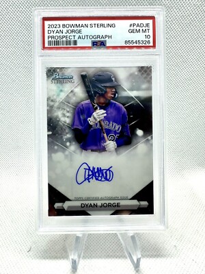 Dylan Jorge 2023 Bowman Sterling PADJE PSA 10 | eBay