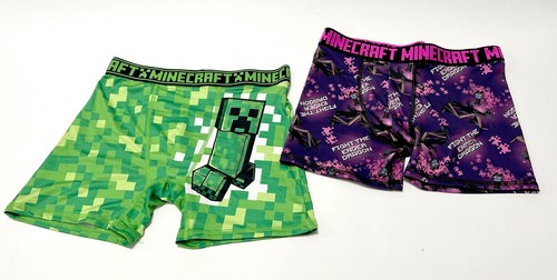 Minecraft Athletic Boxer Briefs Action Underwear 2pc Boys size 10 BRAND ...