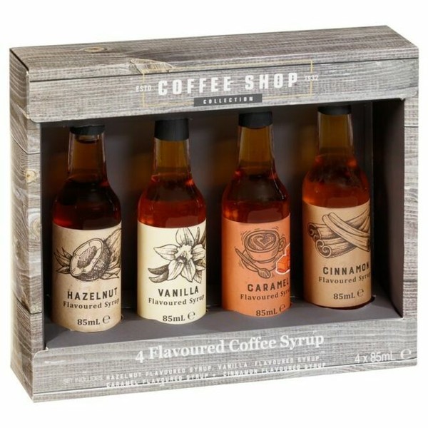 Coffee Shop Collection 4 Flavoured Coffee Syrup Gift Set for sale ...