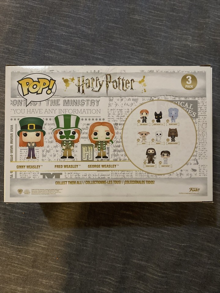 Funko Pop 3 PACK Ginny Fred George Weasley Spring Convention Exclusive ...