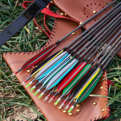 Archery 30" Hunting Turkey Feather Arrow Carbon Arrows Spine 350 for ...