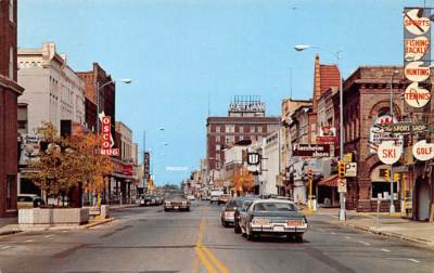 FOND DU LAC, WI ~ MAIN STREET, BUSINESS SIGNS, CARS ~ c. 1960's | eBay