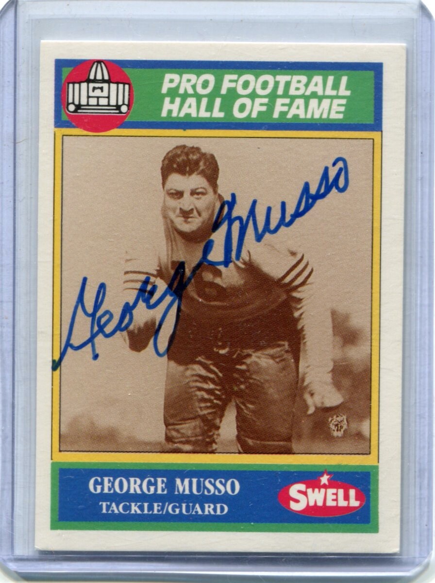 1990 Swell Hall of Fame GEORGE MUSSO Hand Signed Autograph BEARS (D ...