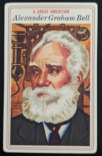 Alexander Graham Bell 1975 Great Americans Big Boy Restaurant Card #26 ...