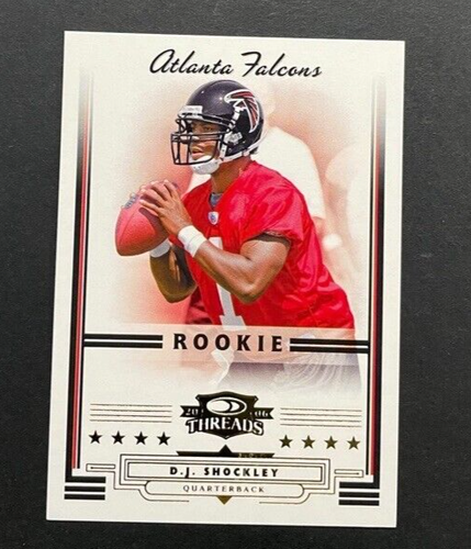 2006 Donruss Threads - DJ Shockley #155 Atlanta Falcons - ROOKIE /999 ...