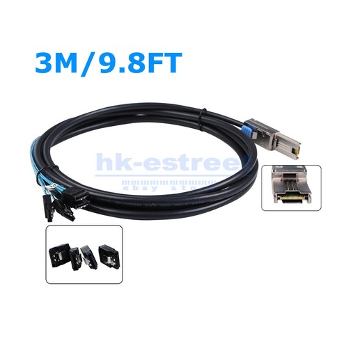 Mini SAS SFF-8088 26Pin to 4x SATA 7Pin Mini-SAS Male TO SATA Adapter ...