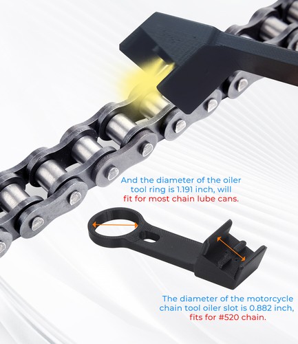 Motorcycle Chain Oiler Tool For 520 Chain Gear Oiler Roller Link Lube ...