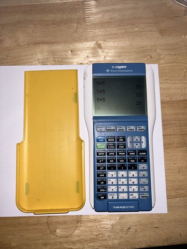 Texas Instrument TI NSPIRE Graphing Calculator W Cover Tested Ti 84 ...