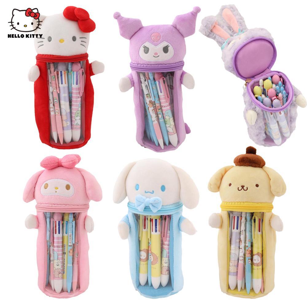 HelloKitty Kuromi Cinnamoroll Plush Toy Pencil Case Pen Holder Storage ...