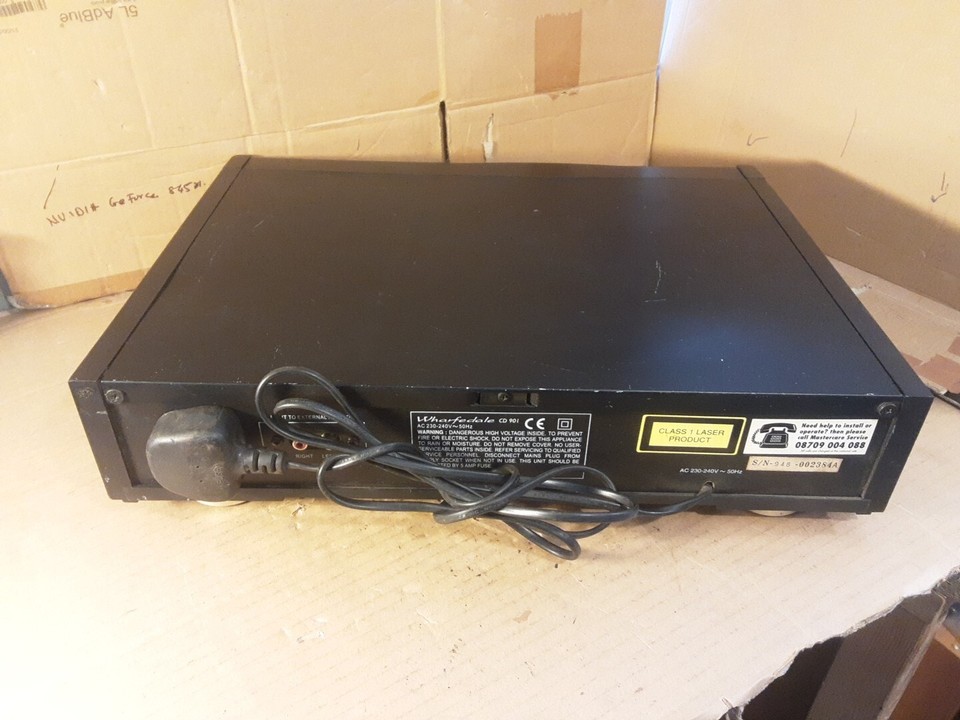 Wharfedale CD901 Stereo CD Player. Black. Retro 1990s Hi-Fi. No Remote ...