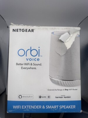 NETGEAR Orbi RBS40V Voice Smart Speaker & WiFi Mesh Extender ...
