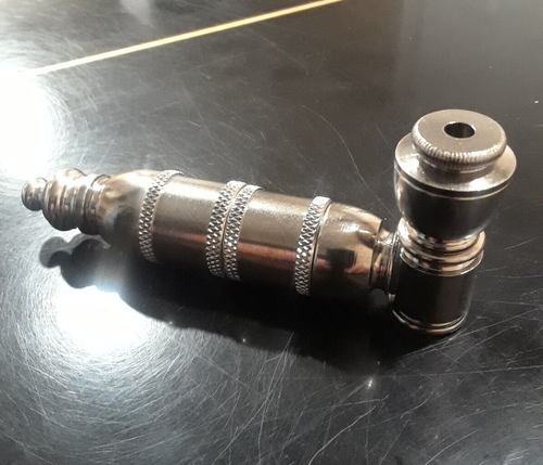 CLASSIC BRASS NICKEL PLATED TOBACCO SMOKING PIPE Quality USA PARTS. | eBay