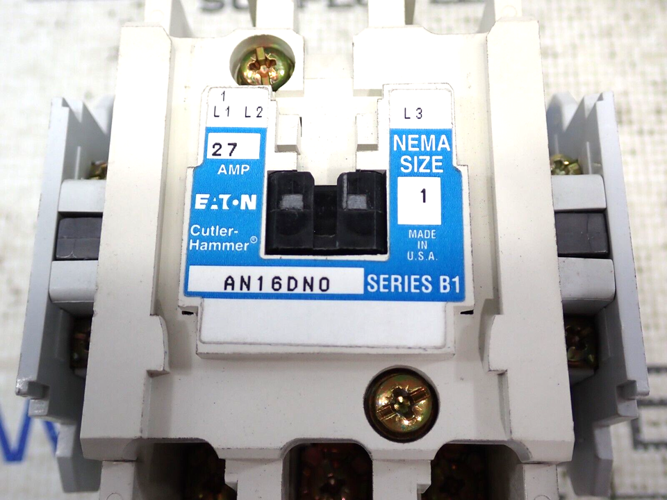 Eaton Cutler Hammer AN16DN0 27 Amp NEMA Size 1 Contactor 120 Volt Coil ...