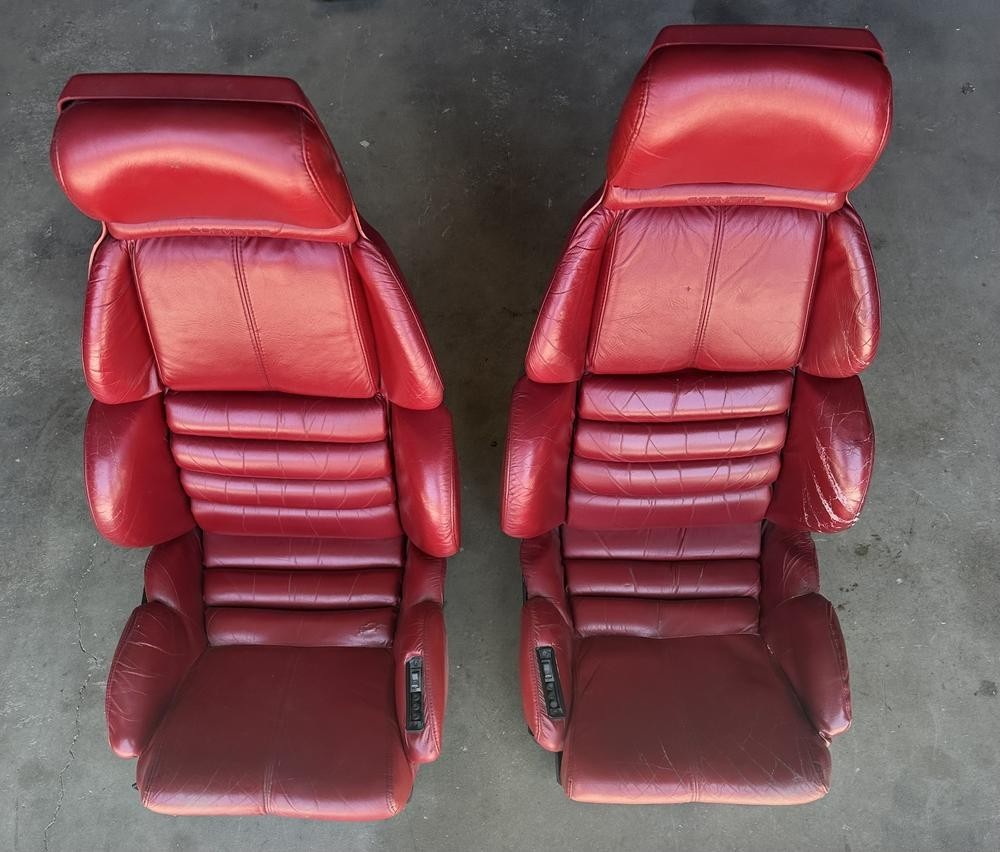 1991 C4 Corvette Corvette Red Sports Seats Nice Condition OEM | eBay