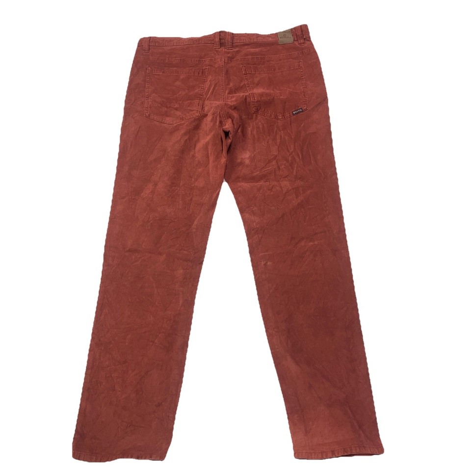 prAna Corduroy Pants Mens 36x32 Sustainer Cord Slim Fit Rust Red Hiking ...