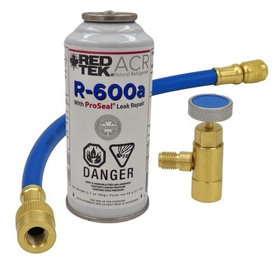 RED TEK R-600a ProSeal Leak Repair Kit with Can Tap and Installation ...