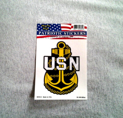 CHIEF PETTY OFFICER CPO E-7 (CLEAR VINYL 4-1/8") Military Window Decal ...