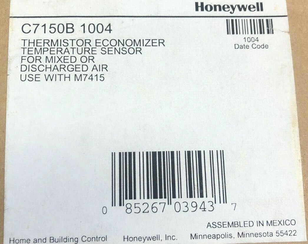 Honeywell Mixed Air Sensor w/ 3000 ohms @ 25C NTC sensor | eBay