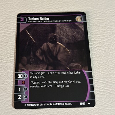 Star Wars Sith Rising Attack Of The Clones card 59/90 – Tusken Raider ...