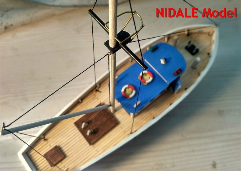 1:66 Hobby Ship Model Kit NAXOX Fishing Boat Wooden Ship Model Kit Sail ...