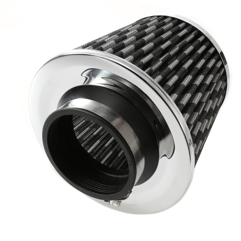 76mm 3" Car Cold Air Intake Filter Induction Kit Pipe Power Hose System ...