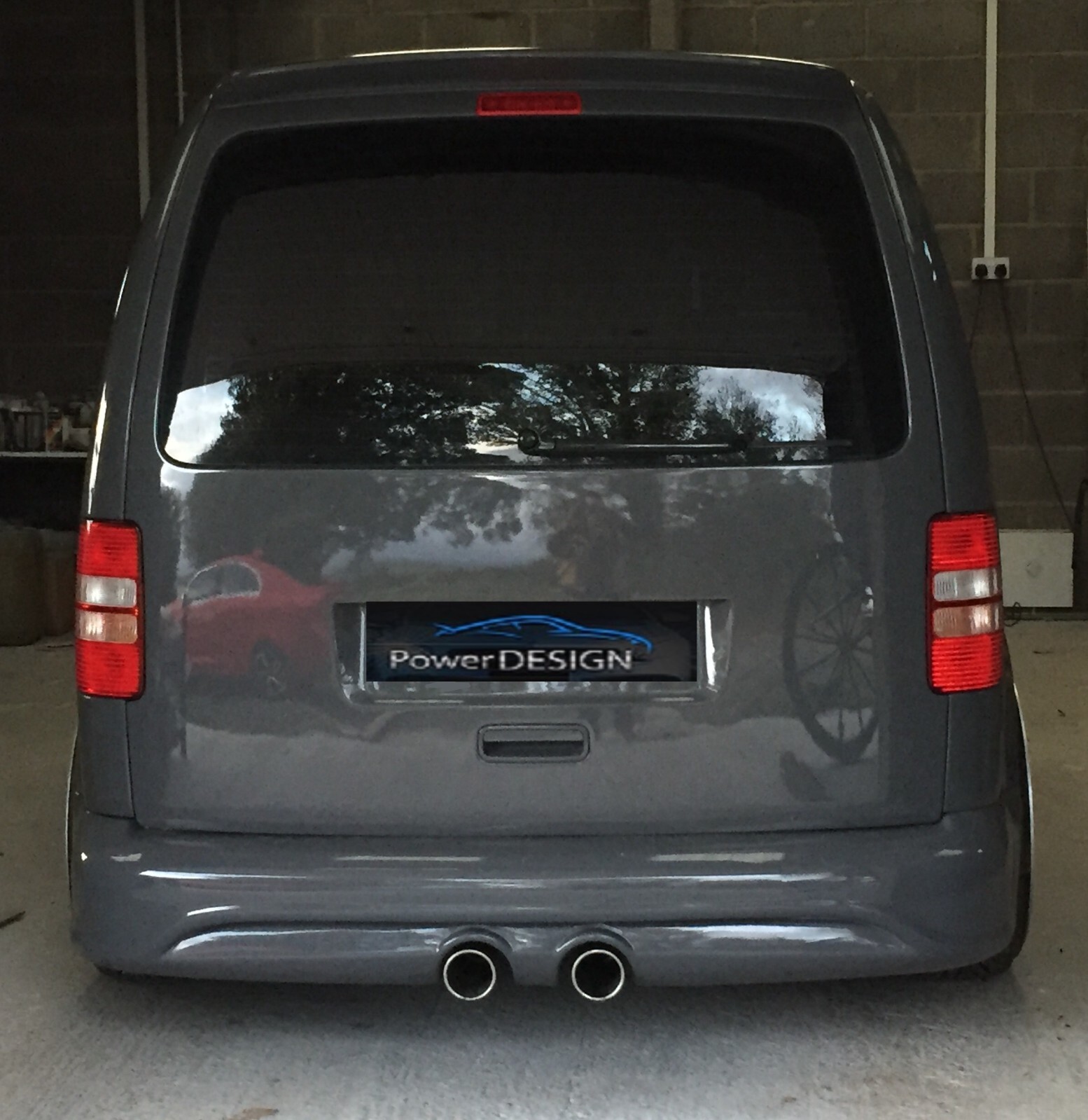 Rear Bumper for VW CADDY 2003 - 2015 / 2015 - 2020 ABS Plastic R32 Look ...