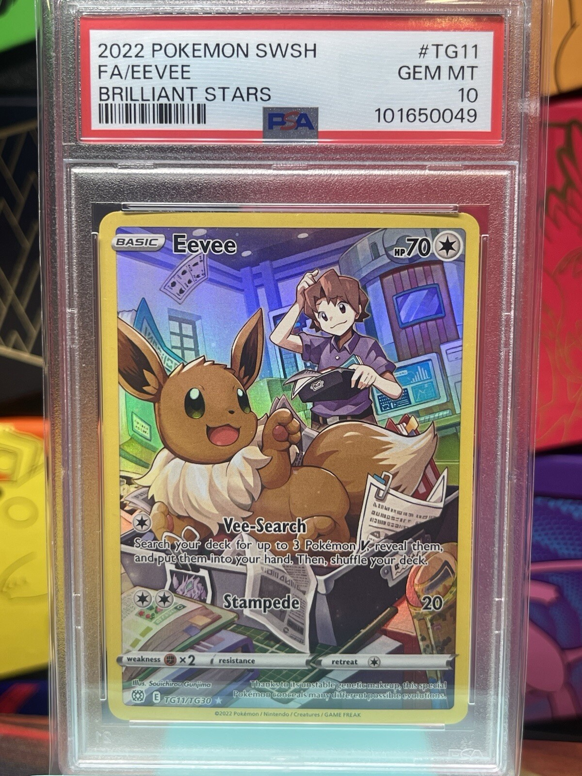 Eevee 2022 Sword & Shield: Brilliant Stars #TG11/TG30 Trainer Gallery ...